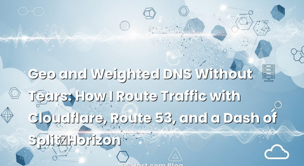 Geo And Weighted DNS Without Tears: How I Route Traffic With Cloudflare ...