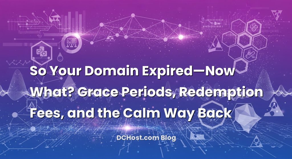 So Your Domain Expired—Now What? Grace Periods, Redemption Fees, And ...