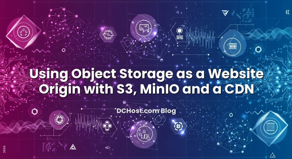 Using Object Storage As A Website Origin With S3, MinIO And A CDN | DCHost.com Blog